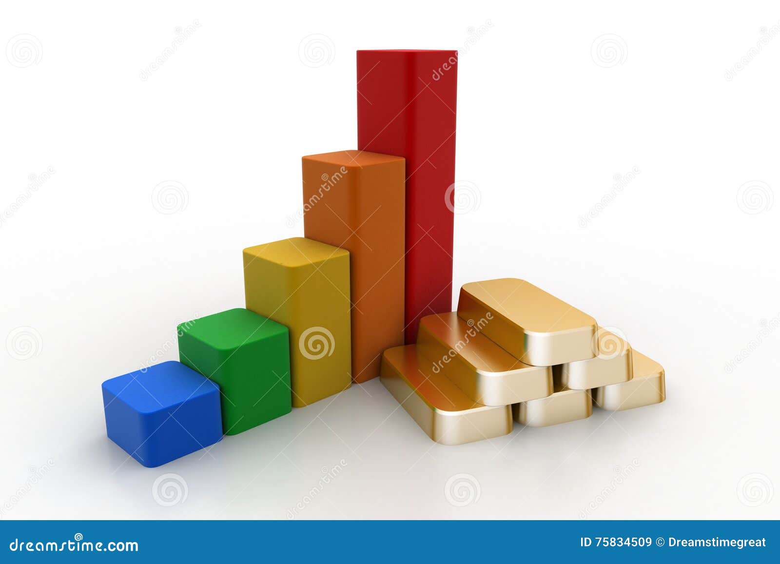 Financial Growth and Banking Development Concept Stock Illustration ...