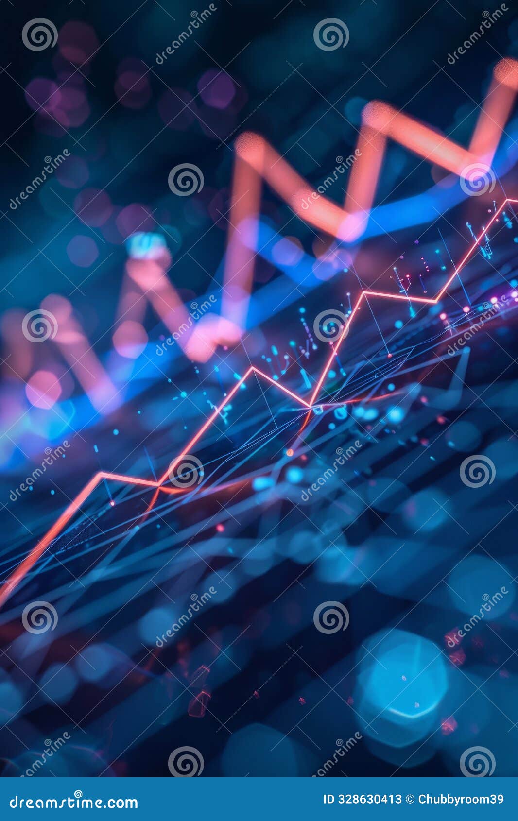 Financial Growth Chart Showing Strong Performance with Upward Trending ...