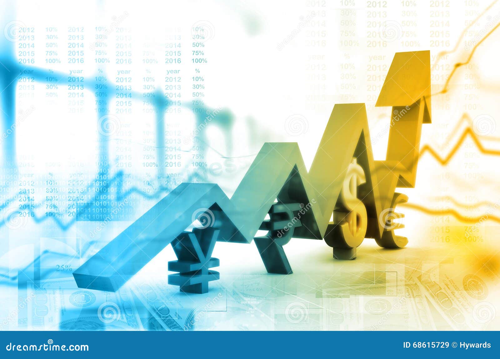 Financial growth graph stock illustration. Illustration of loan - 68615729