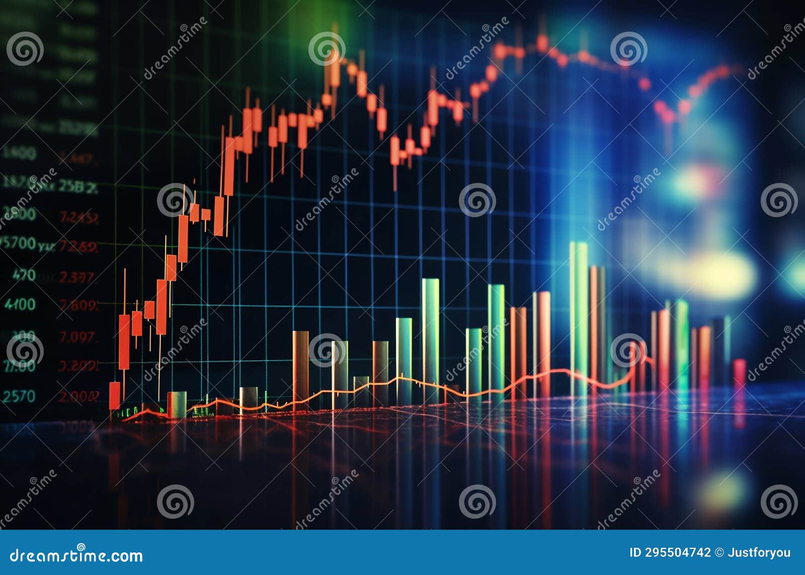 Financial Growth and Investment Strategy Visualization. Generative Ai ...