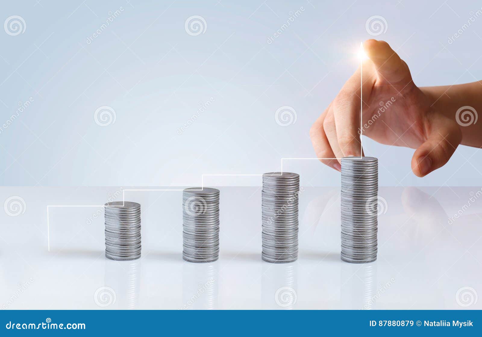 Financial Growth and Success Ladder. Stock Image - Image of financial ...
