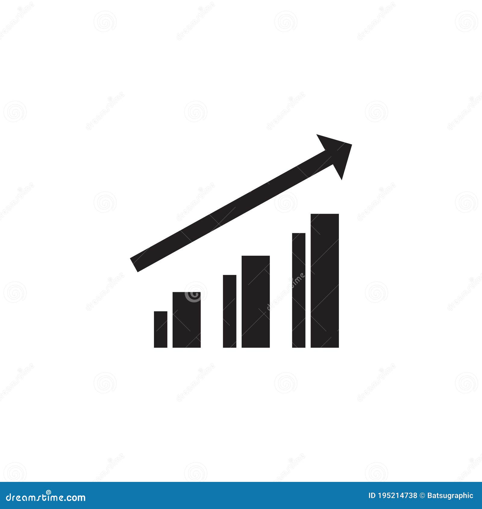 Financial Growth Vector Icon Logo Design Stock Vector - Illustration of ...