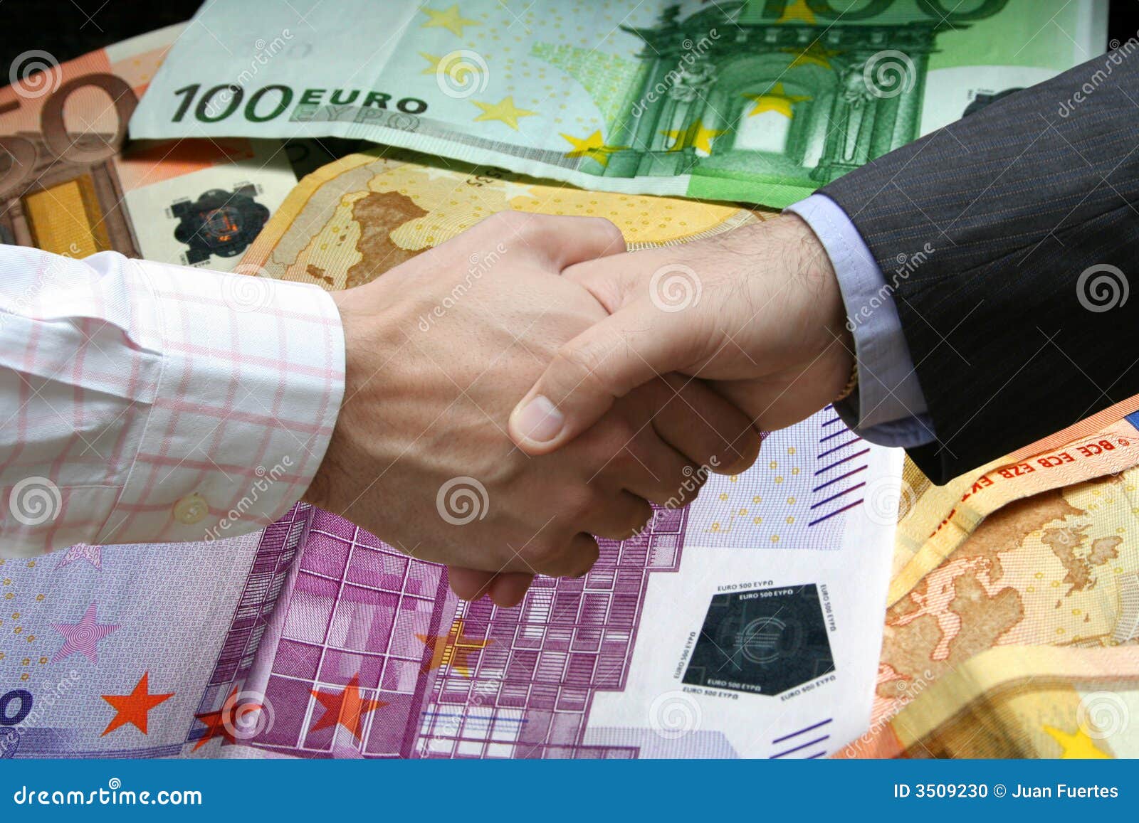 The financial handshake !! stock photo. Image of abundance - 3509230