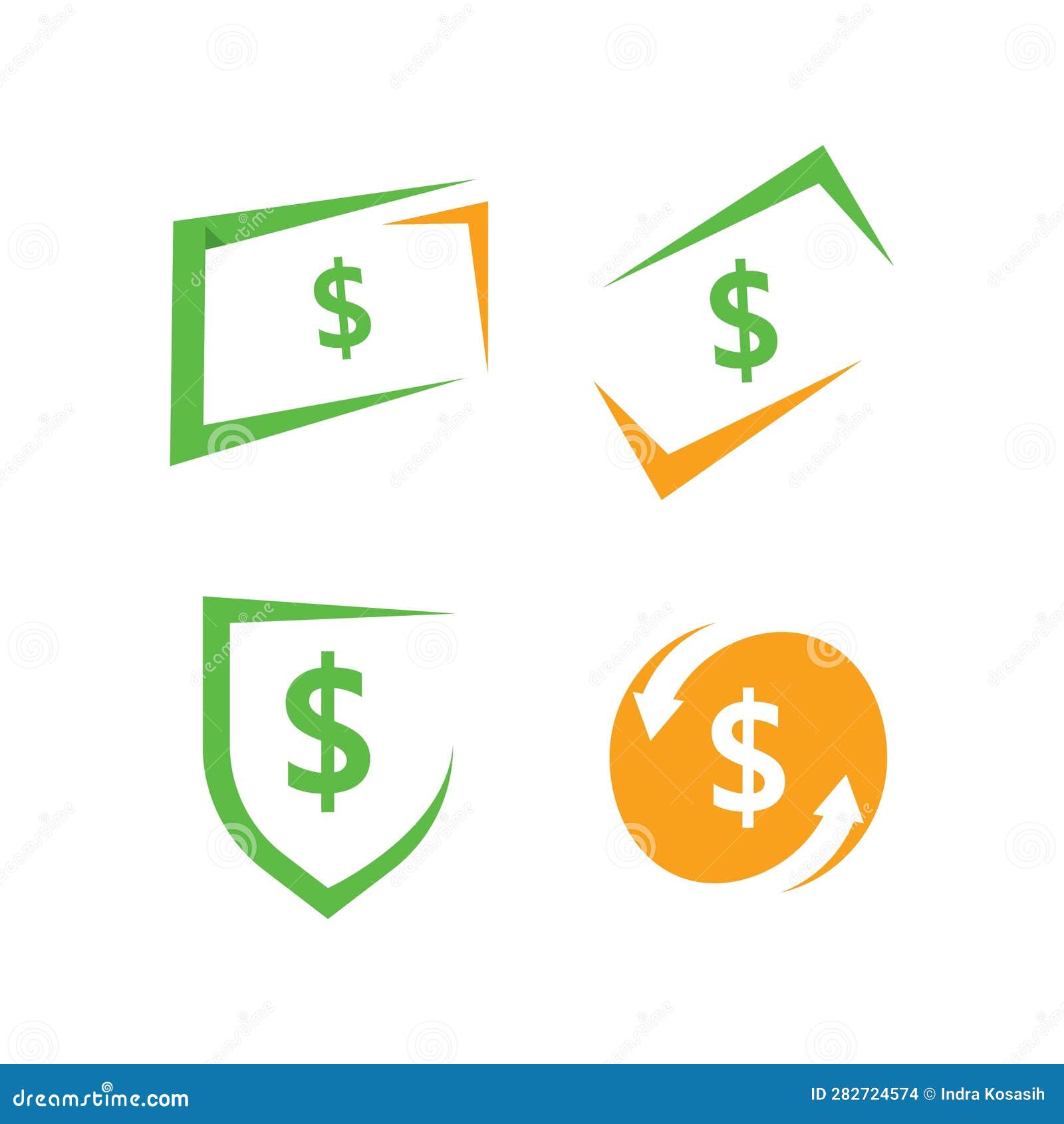 Financial Illustration Vector with Money Logo Stock Vector ...
