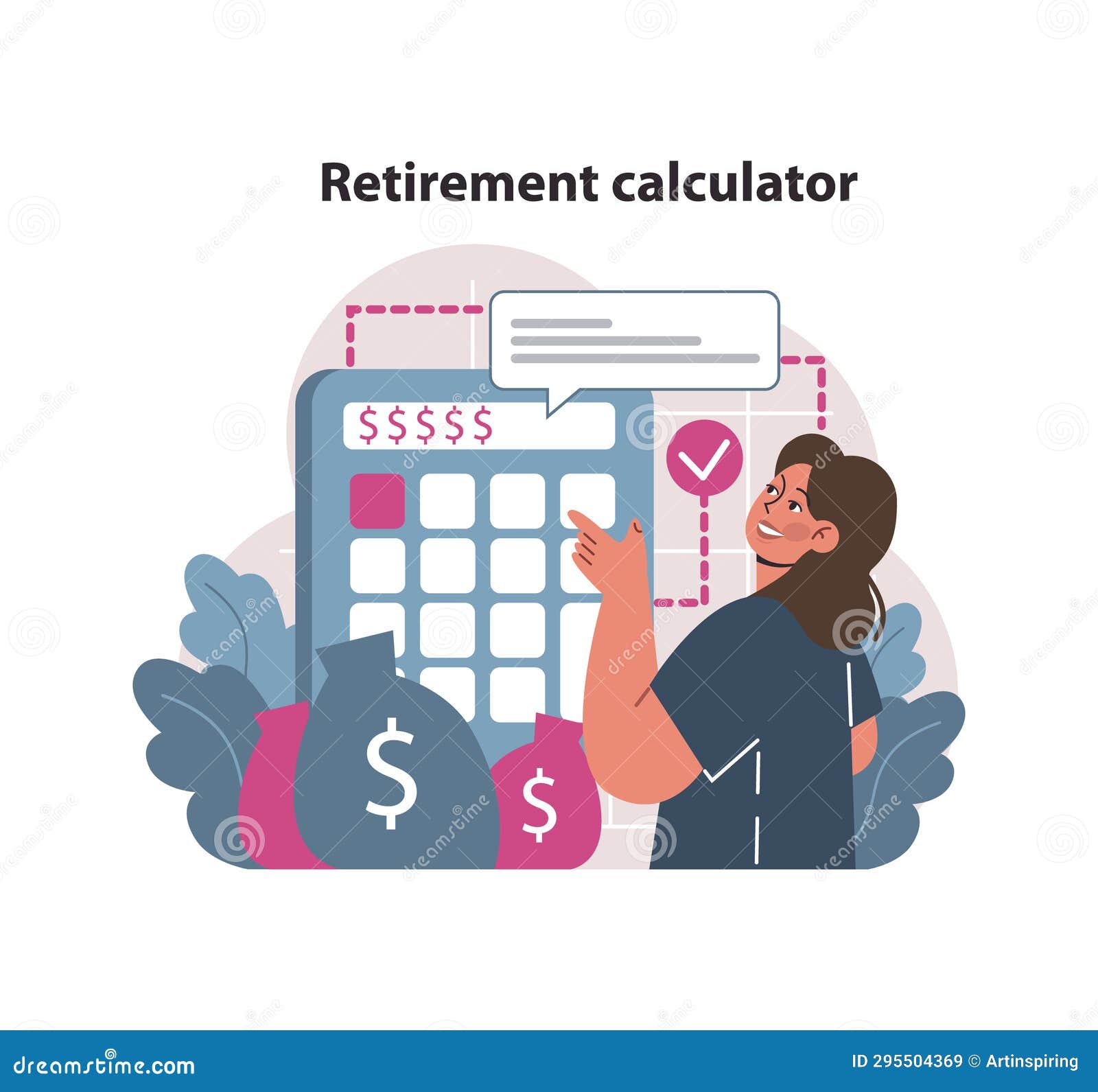 Financial Independence, FIRE Concept. Female Character Successfully ...