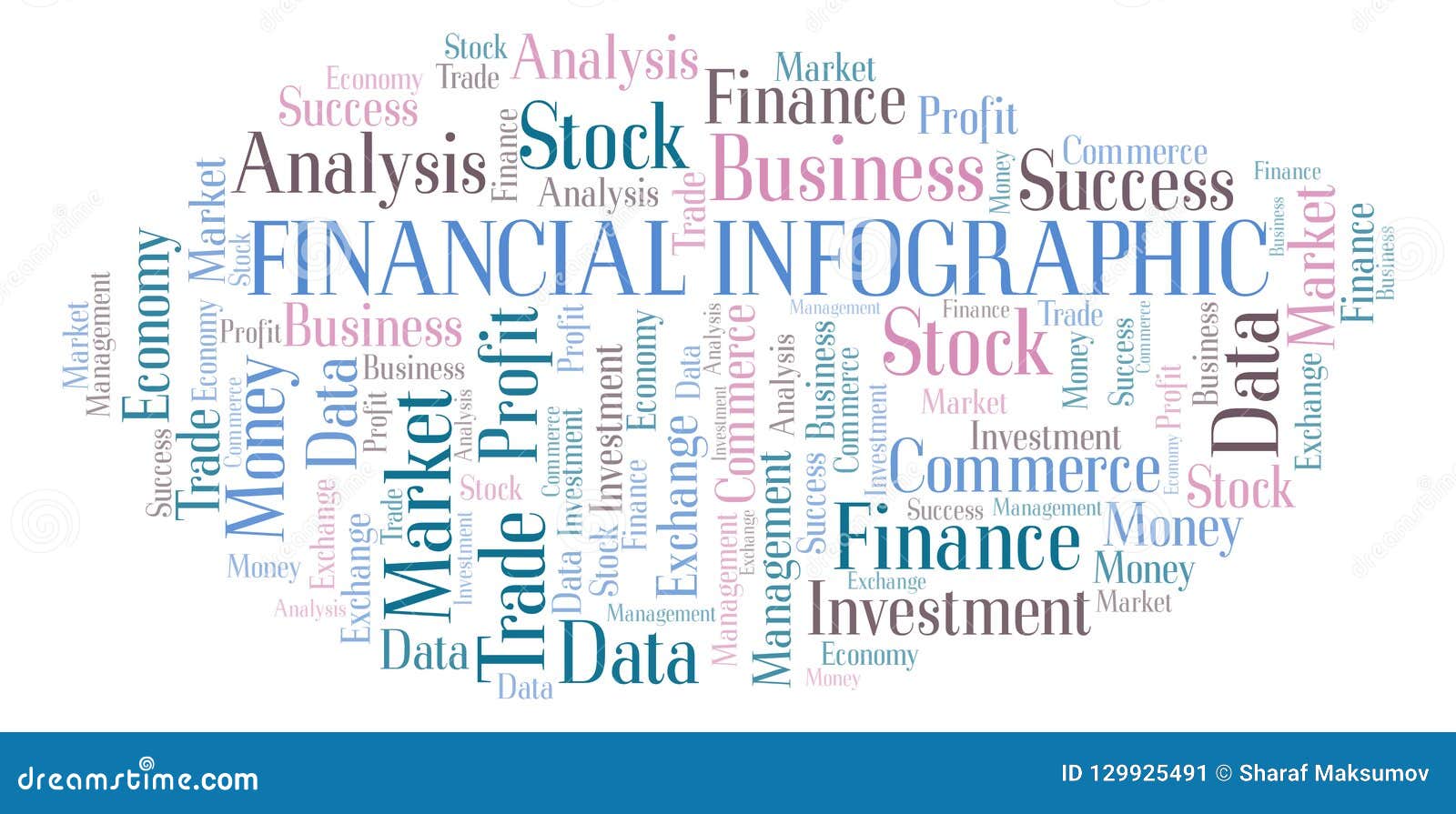 Financial Infographic Word Cloud. Stock Illustration - Illustration of ...