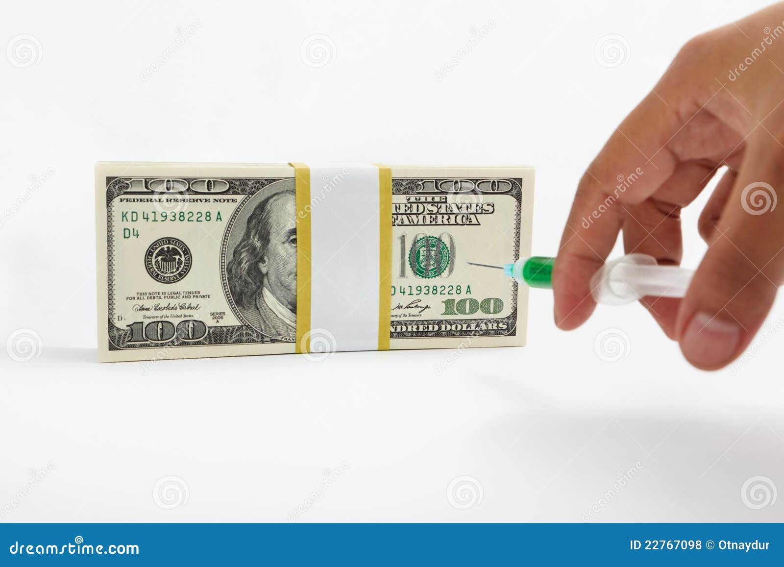 Financial injection stock photo. Image of hand, injection - 22767098