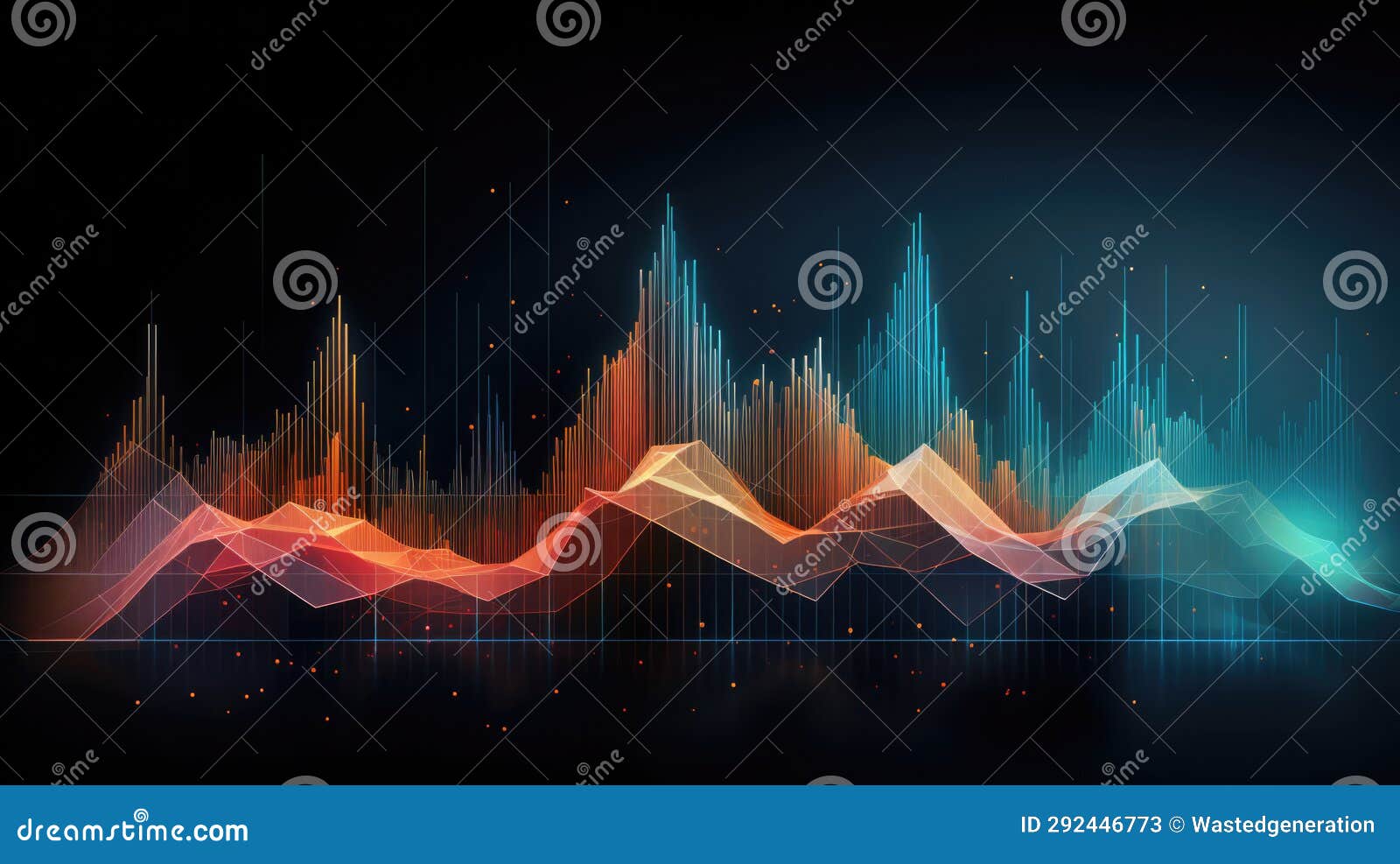Financial Insights: Abstract Chart Background for Economic Analysis and ...