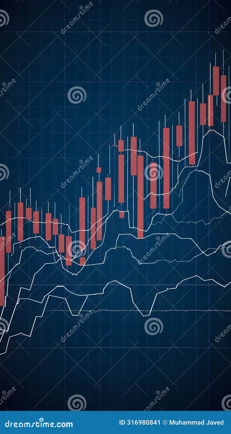 Financial Insights Forex Candlestick Chart Background Offers Data ...