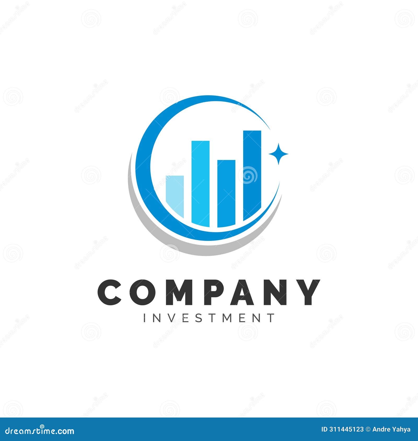 Financial Investment Statistic Graphic Chart Logo Design. Stock Vector ...