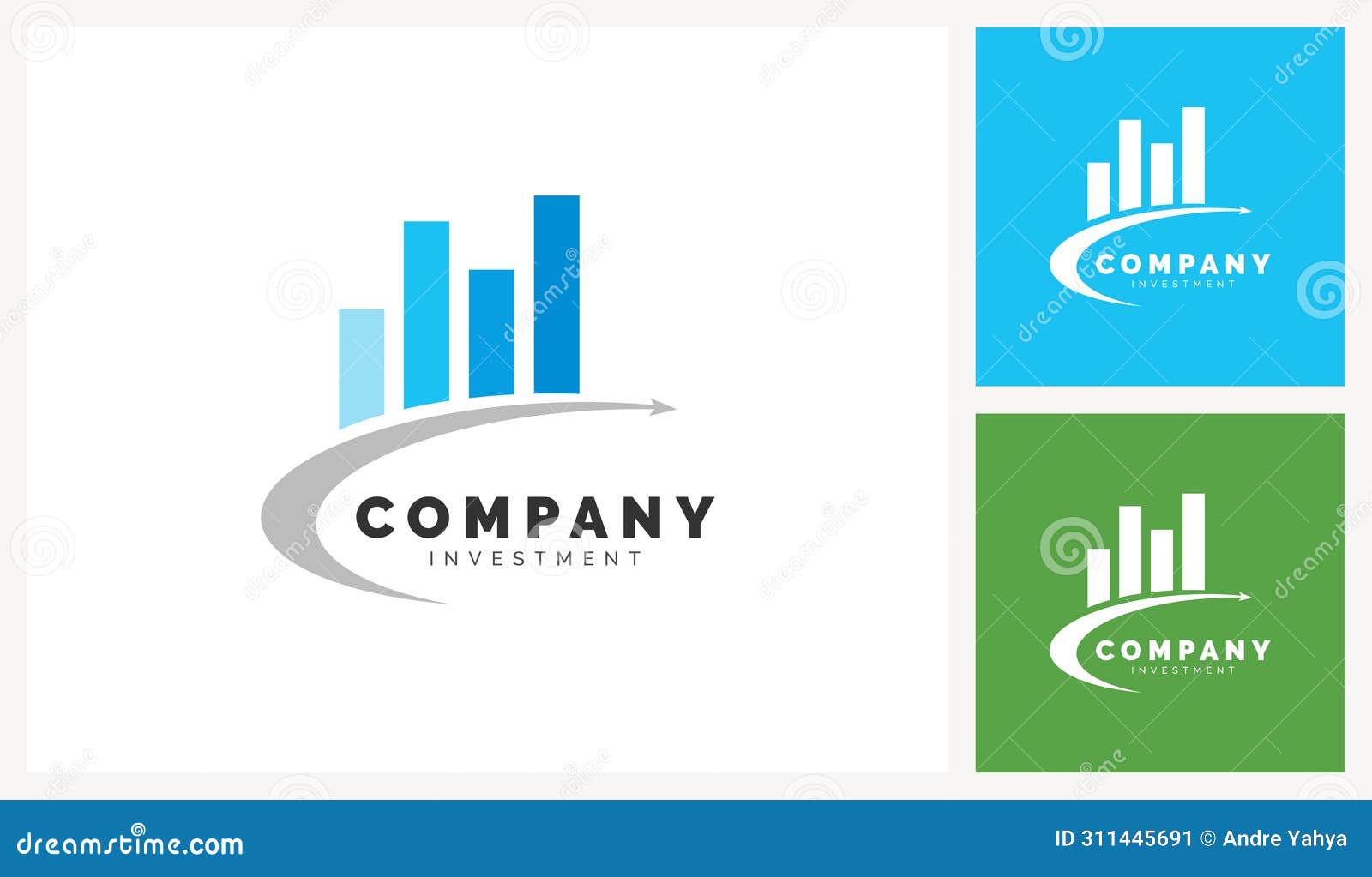 Financial Investment Statistic Graphic Chart Logo Design. Stock Vector ...