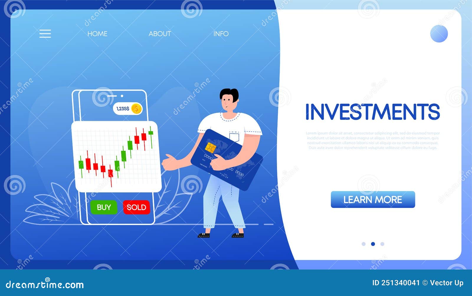 Financial Investment, Stock Market Beginner. Vector Illustration. Stock ... Financial Investment, Stock Market Beginner. Vector Illustration. Stock ...