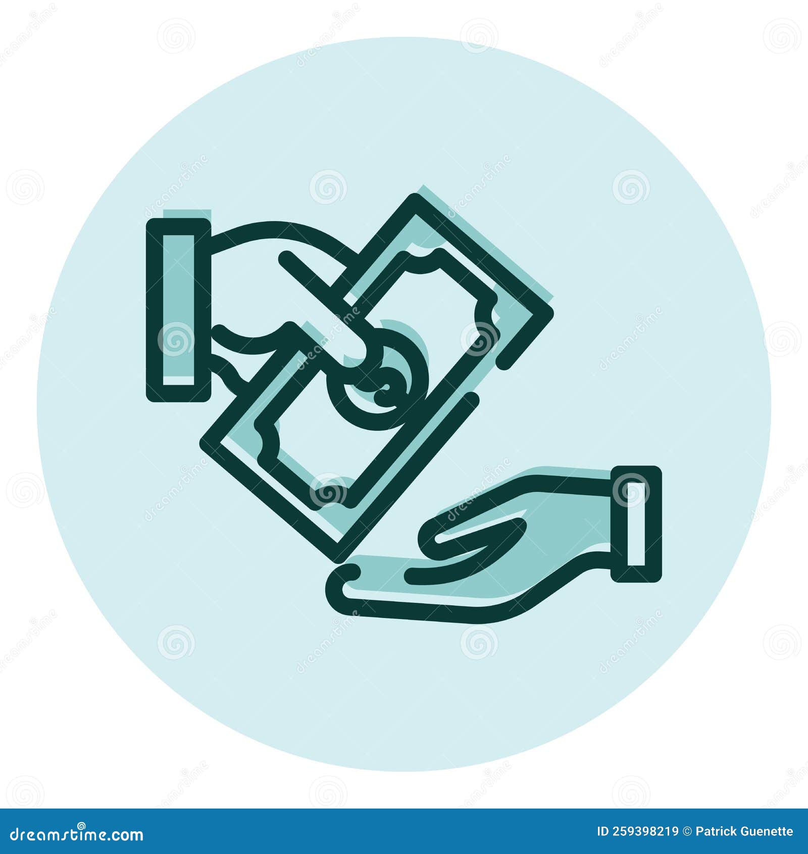 Financial land money, icon stock vector. Illustration of background ...