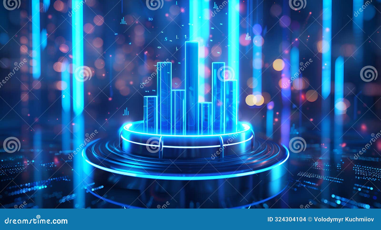 Background for Data Analysis in Vector Illustration Style Stock ...