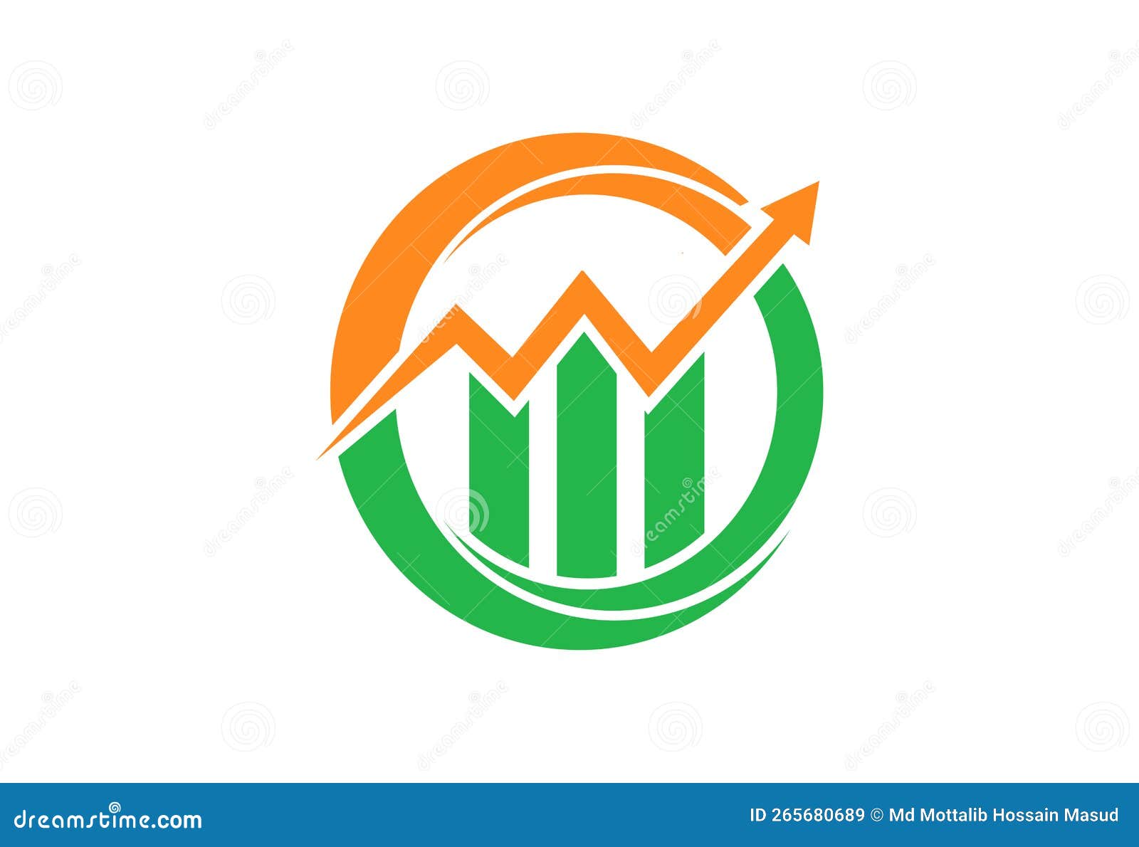 Financial Logo Design, Vector Illustration Stock Illustration ...
