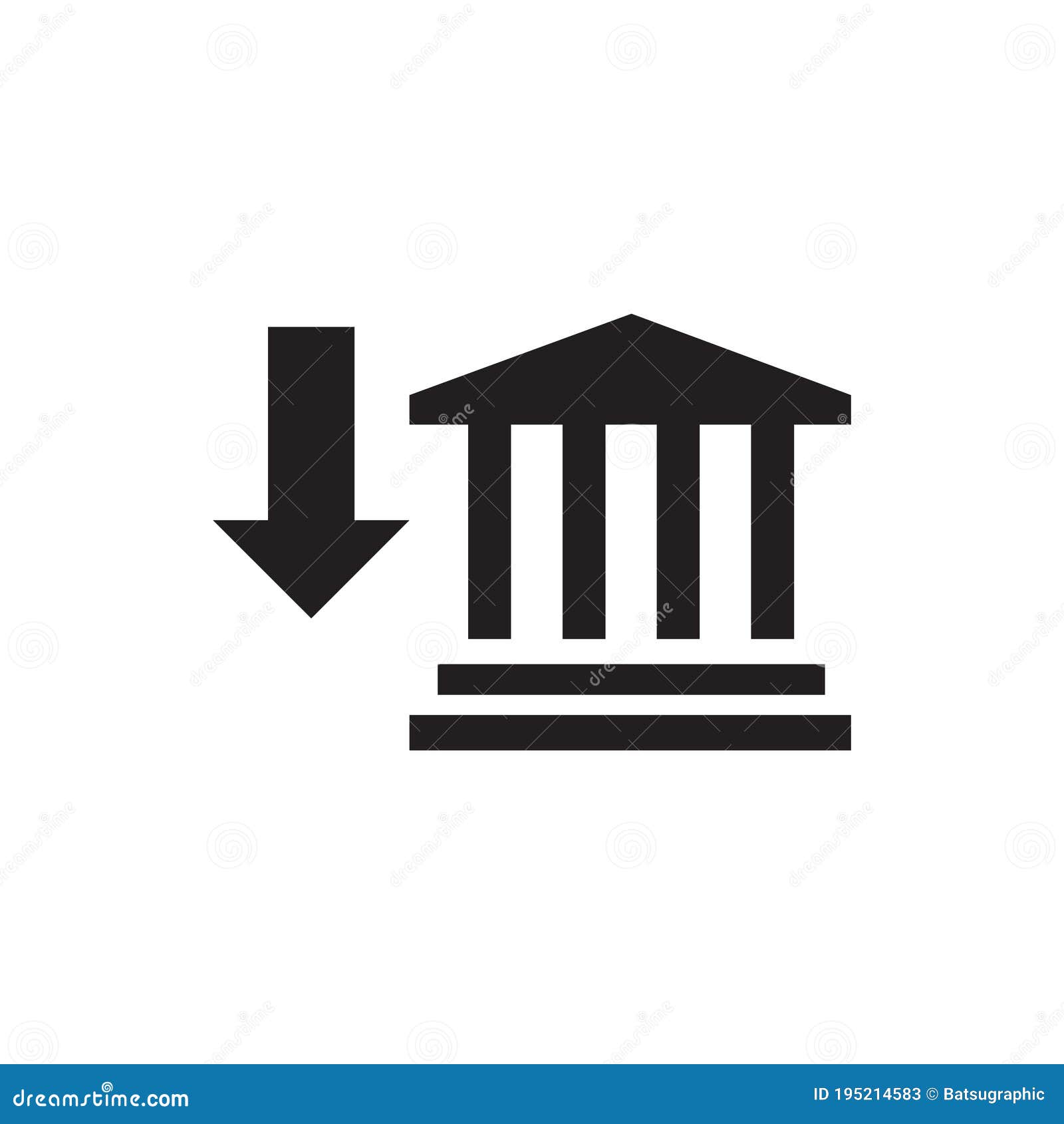Financial Loss Vector Icon Logo Design Stock Vector - Illustration of ...