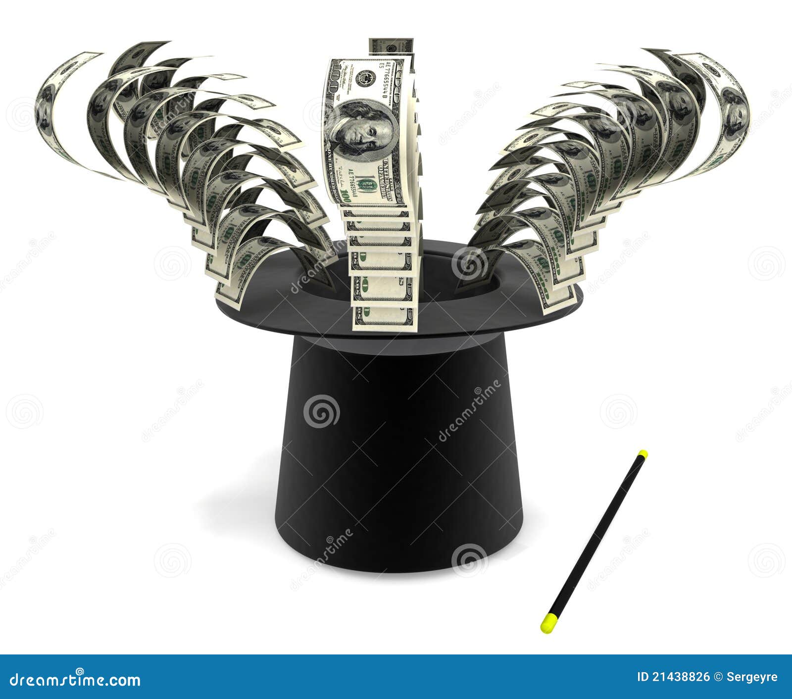 Financial magic stock illustration. Illustration of form - 21438826