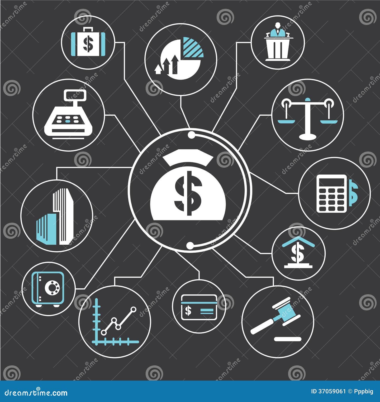 Financial management stock illustration. Illustration of finance - 37059061