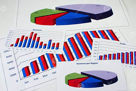 Financial Management Chart - 7 Stock Photo - Image of development ...