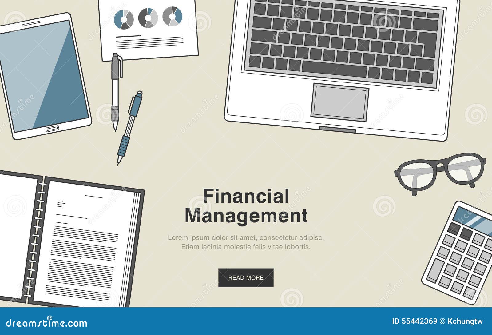 Financial Management Concept Stock Vector - Illustration of flat ...