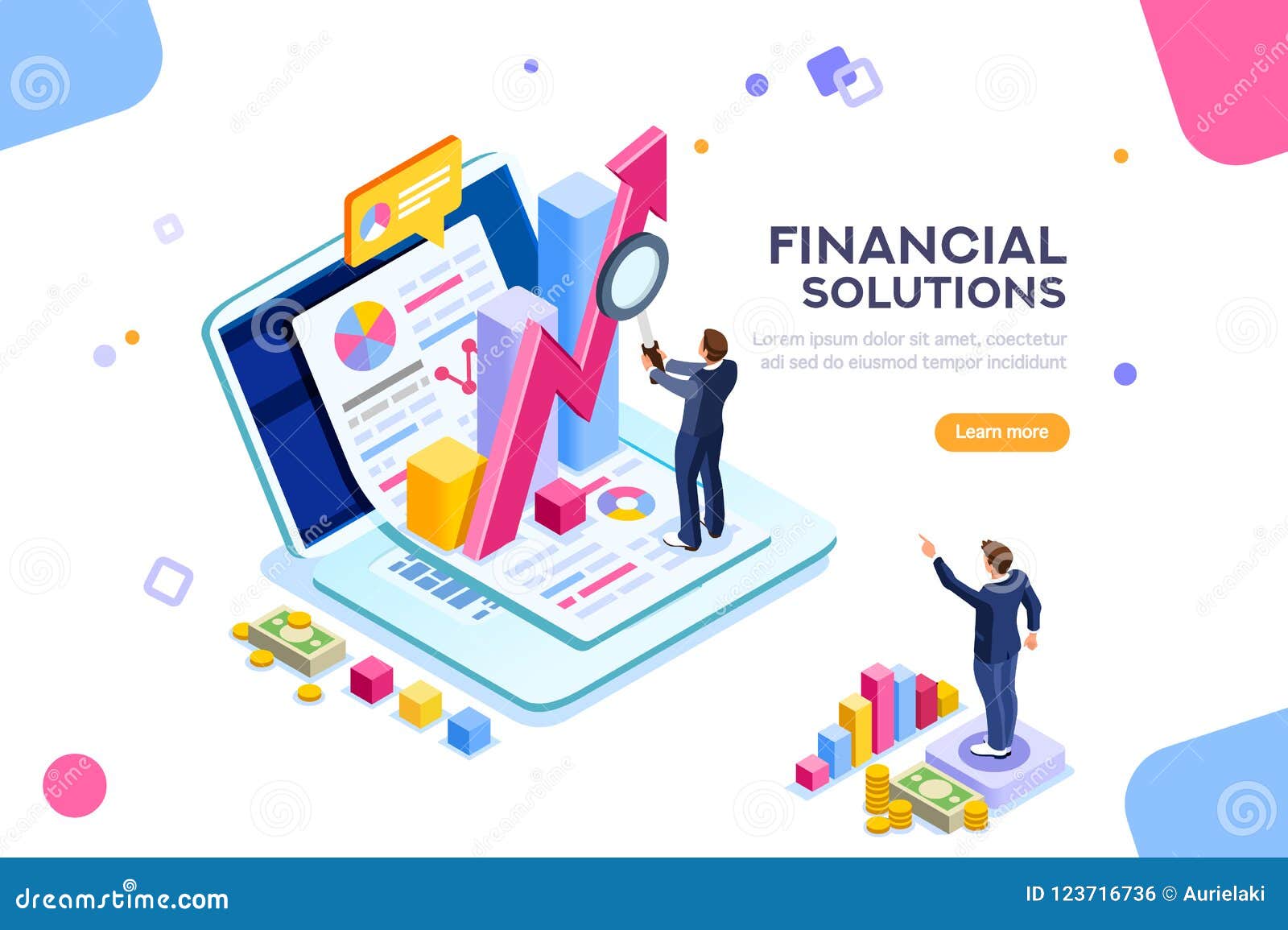 Financial Management Engineering Concept Vector Stock Vector ...
