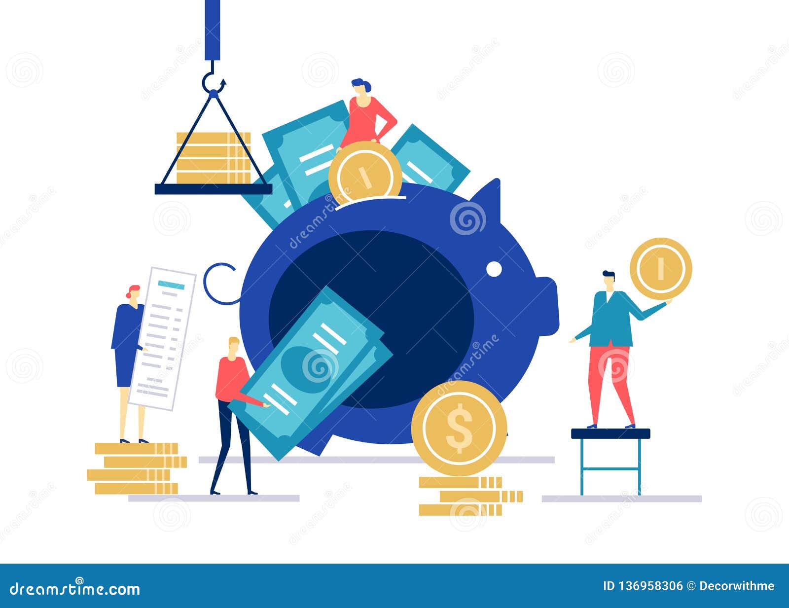 Financial Management - Flat Design Style Colorful Illustration Stock ... Financial Management - Flat Design Style Colorful Illustration Stock ...