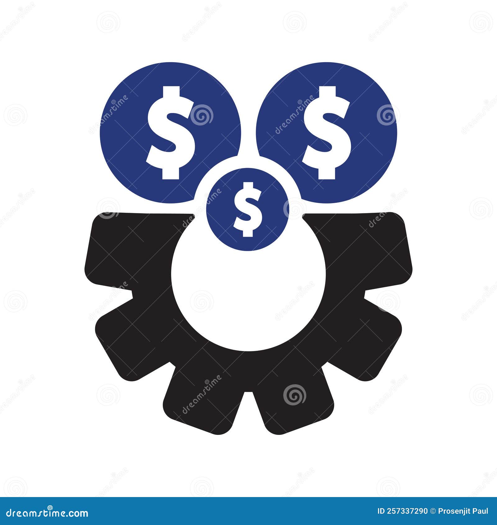 Financial management icon stock vector. Illustration of market - 257337290