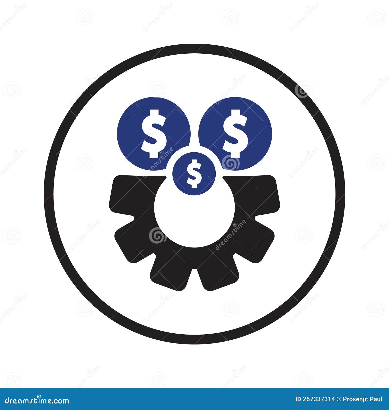 Financial management icon stock vector. Illustration of management ...
