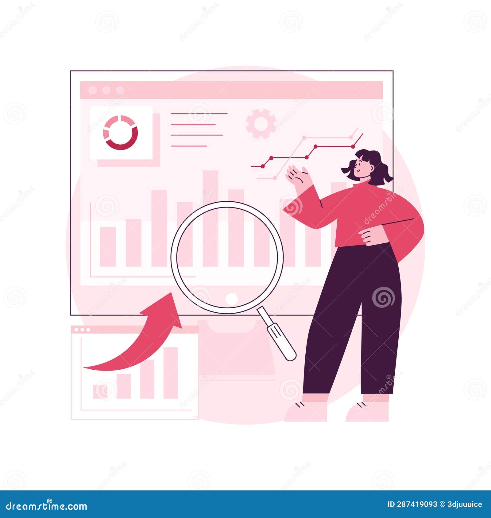Financial Management System Abstract Concept Vector Illustration. Stock ...