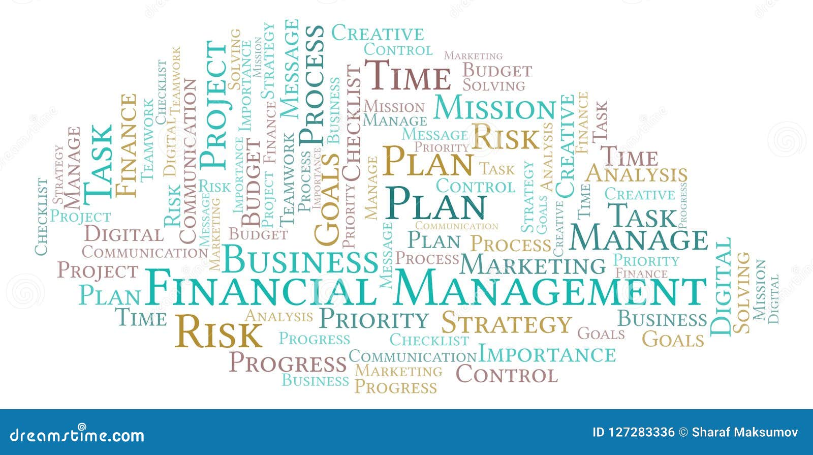 Financial Management Word Cloud, Made with Text only. Stock ...