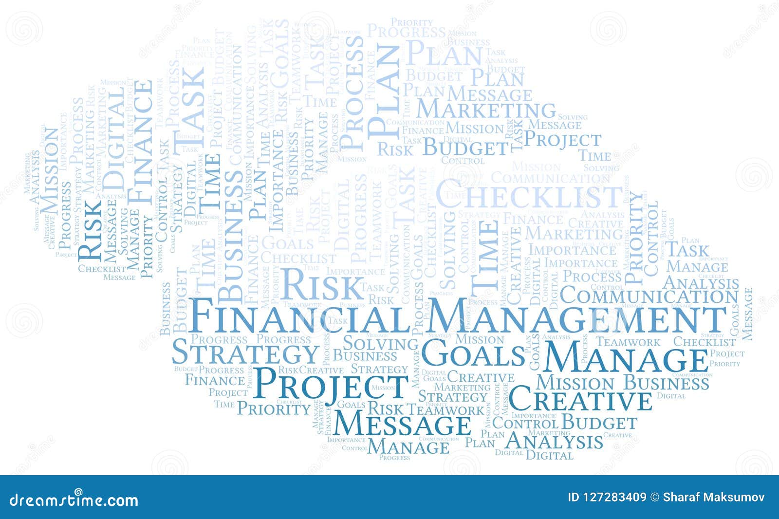 Financial Management Word Cloud, Made with Text only. Stock ...