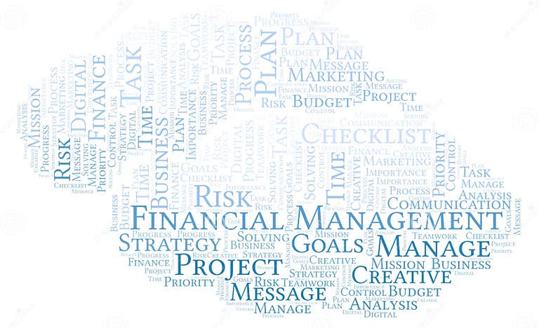 Financial Management Word Cloud, Made with Text only. Stock ...