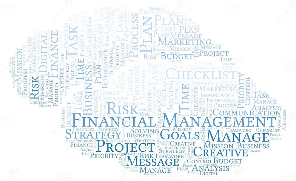 Financial Management Word Cloud, Made with Text only. Stock ...