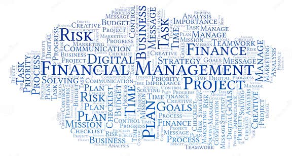 Financial Management Word Cloud, Made with Text only. Stock ...