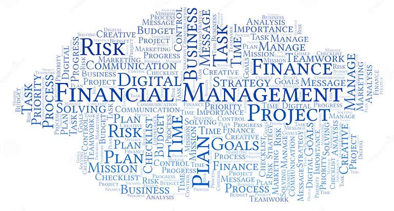 Financial Management Word Cloud, Made with Text only. Stock ...