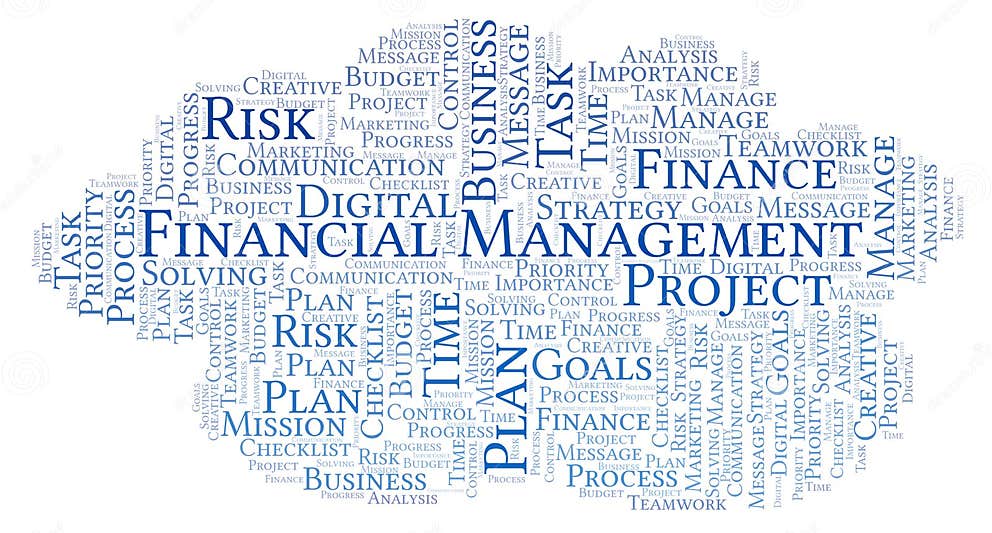 Financial Management Word Cloud, Made with Text only. Stock ...