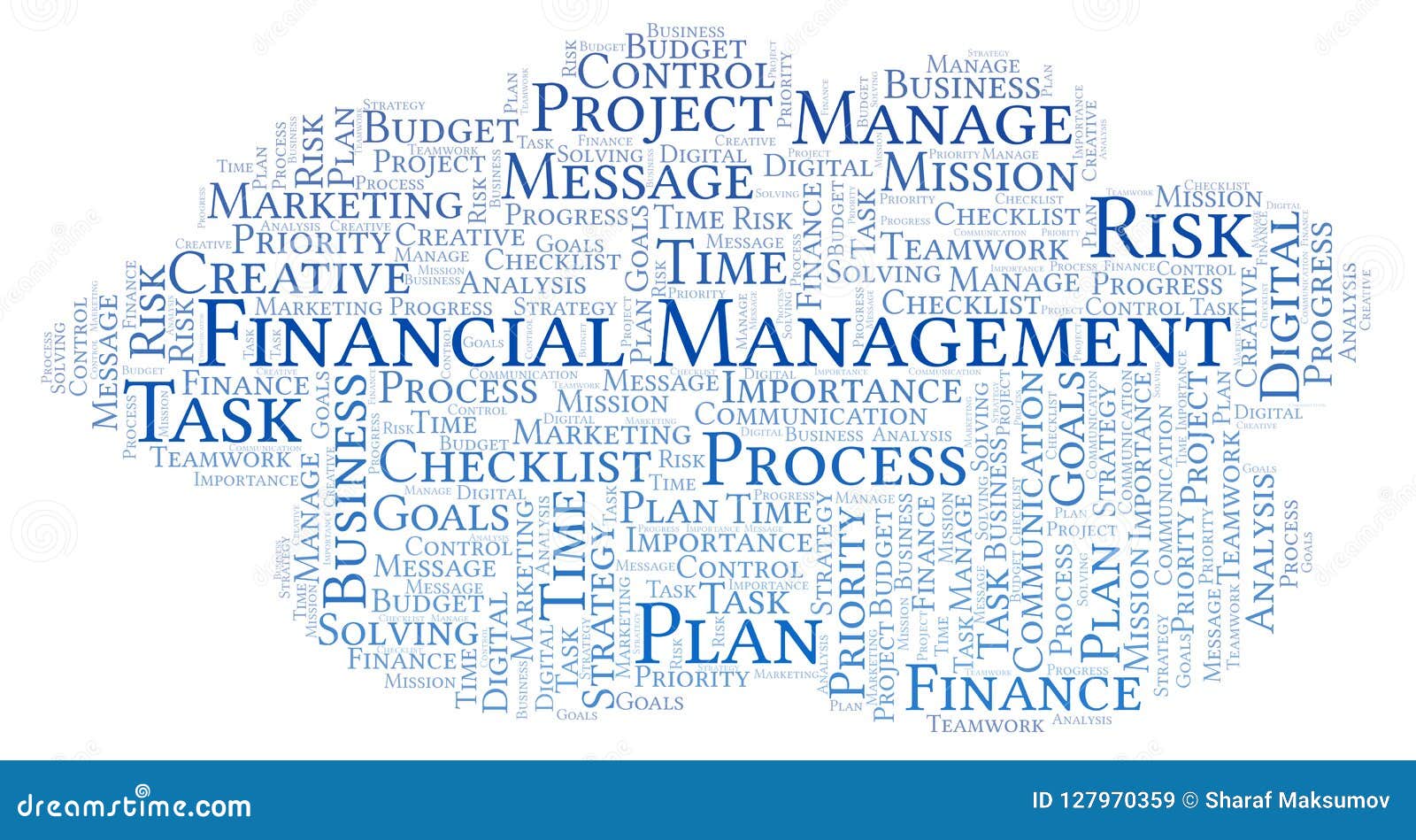 Financial Management Word Cloud, Made with Text only. Stock ...