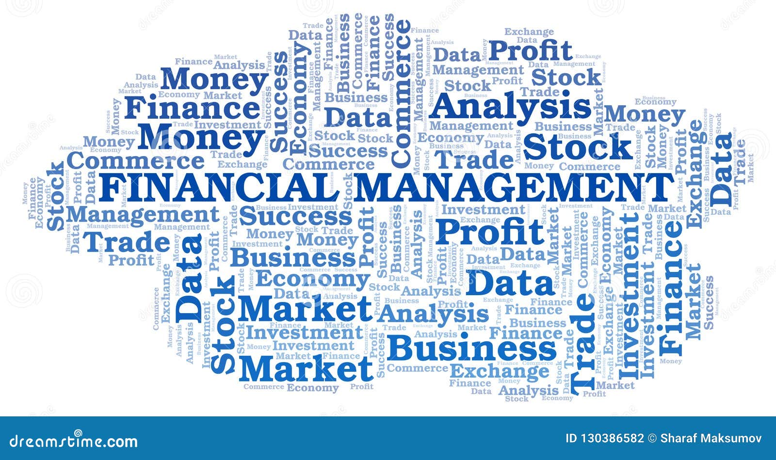 Financial Management Word Cloud. Stock Illustration - Illustration of ...