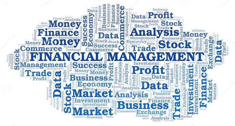 Financial Management Word Cloud. Stock Illustration - Illustration of ...