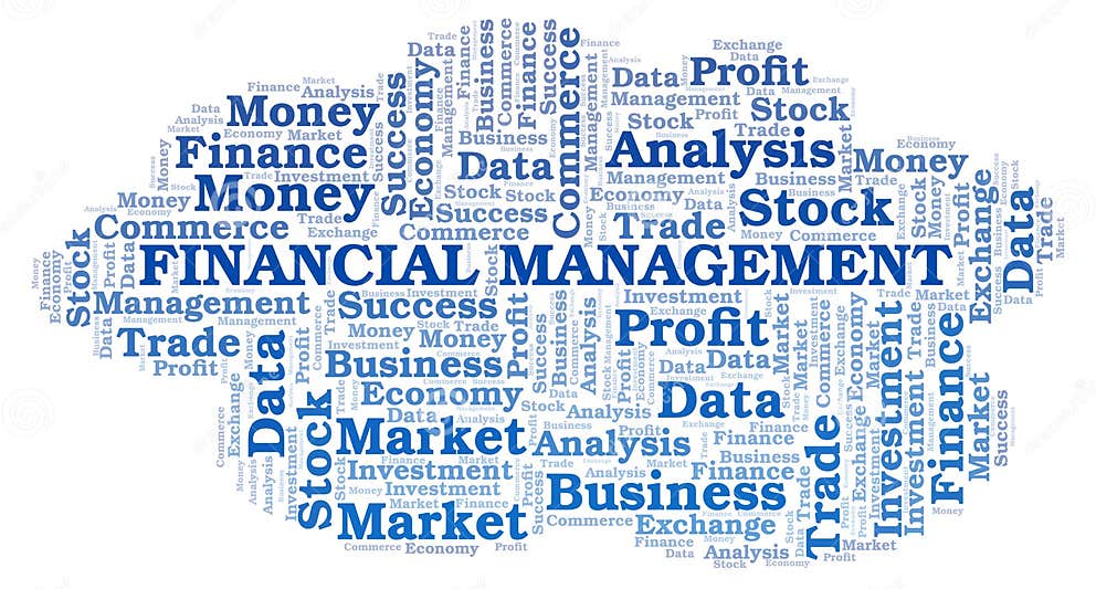 Financial Management Word Cloud. Stock Illustration - Illustration of ...