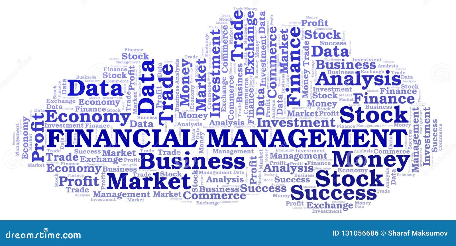 Financial Management Word Cloud. Stock Illustration - Illustration of ...