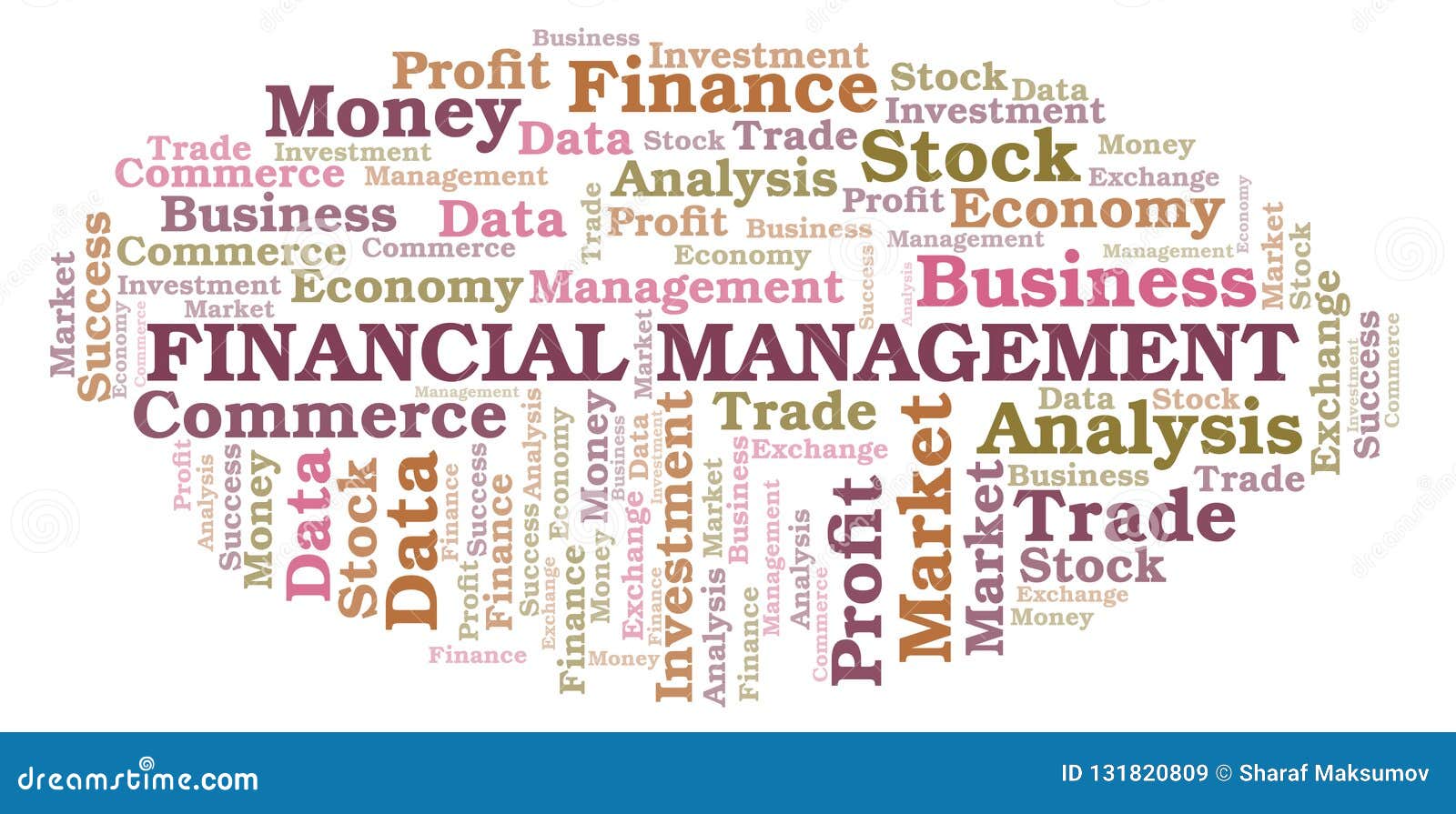 Financial Management Word Cloud Stock Illustration - Illustration of ...