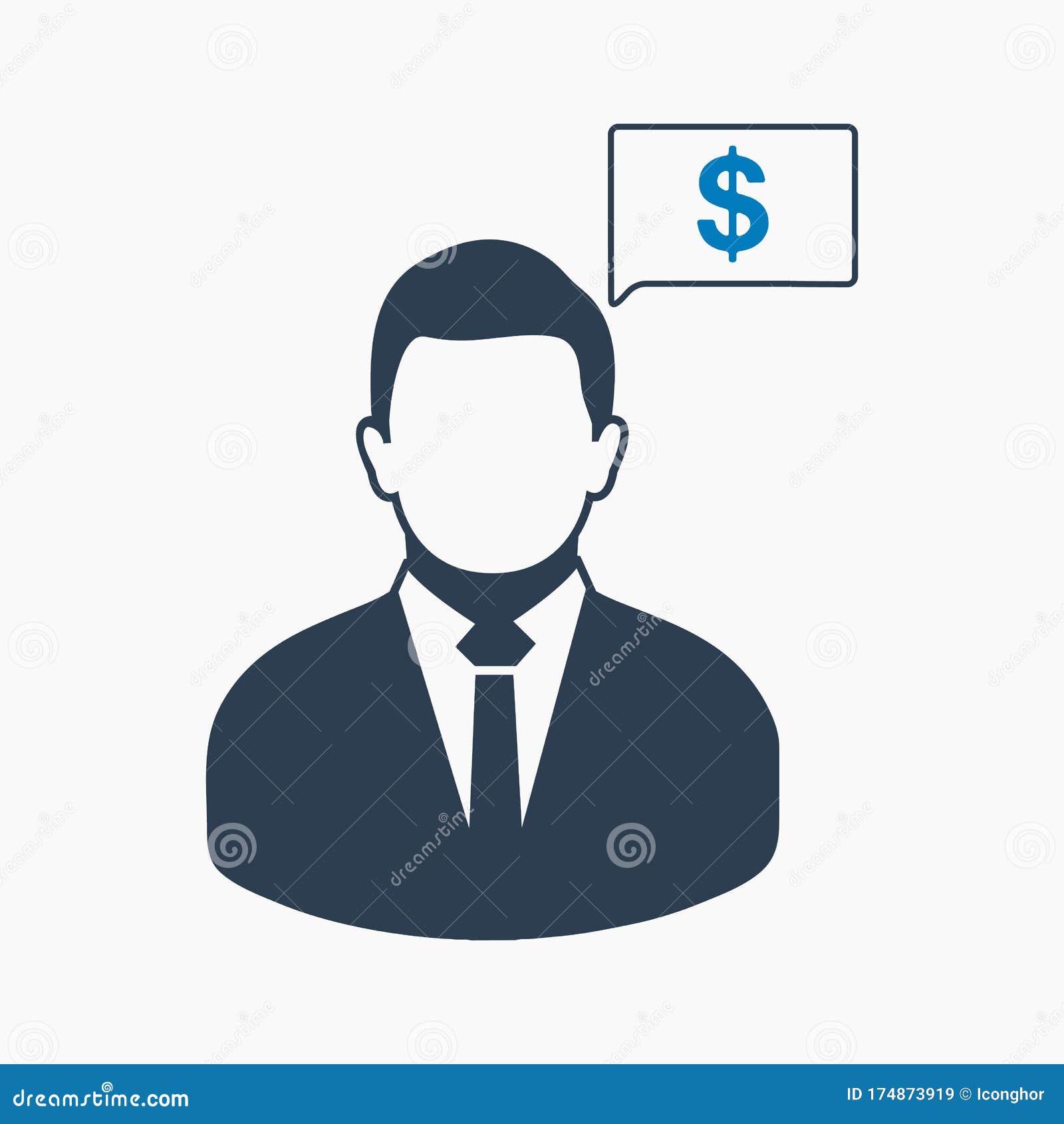 Financial manager icon. stock vector. Illustration of fund - 174873919
