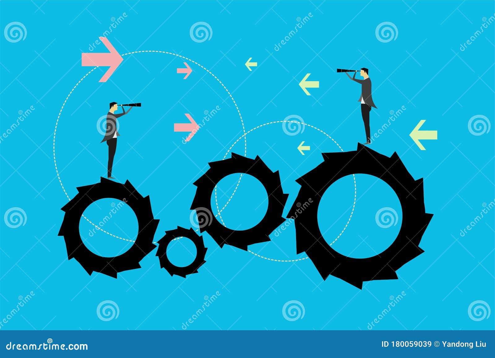 Financial Market Forecasting And Observation, Future Plans Cartoon ...