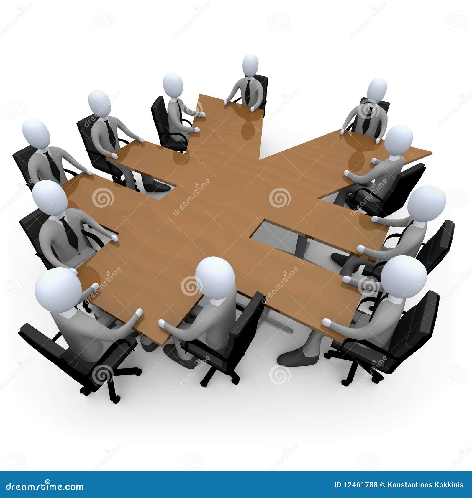 Financial Meeting stock illustration. Illustration of briefing - 12461788
