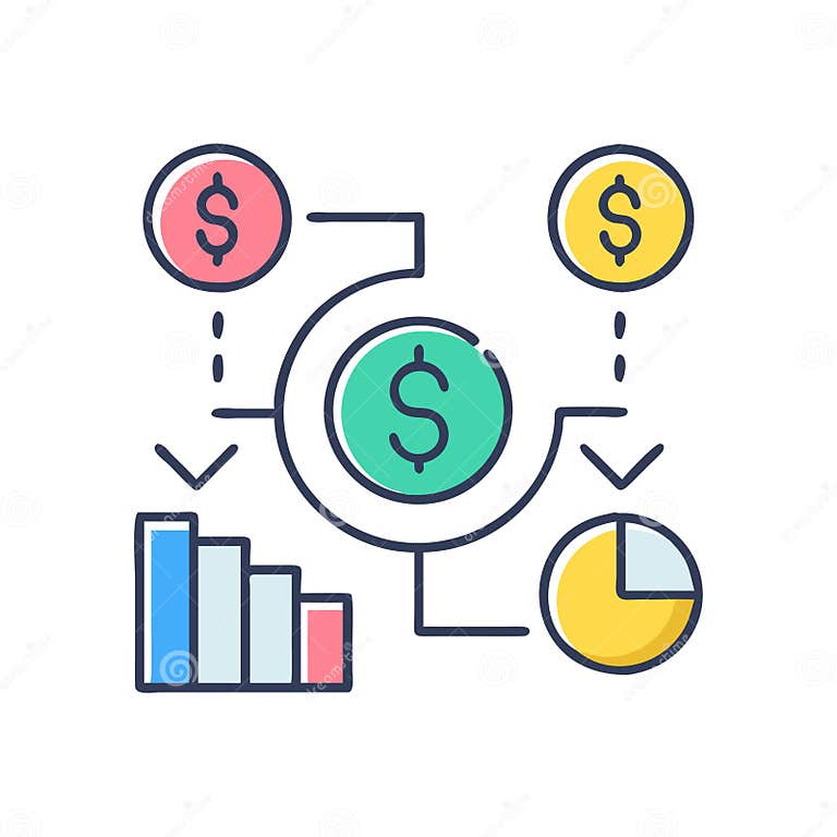 Financial Modeling Icon for Analysts Stock Vector - Illustration of ...