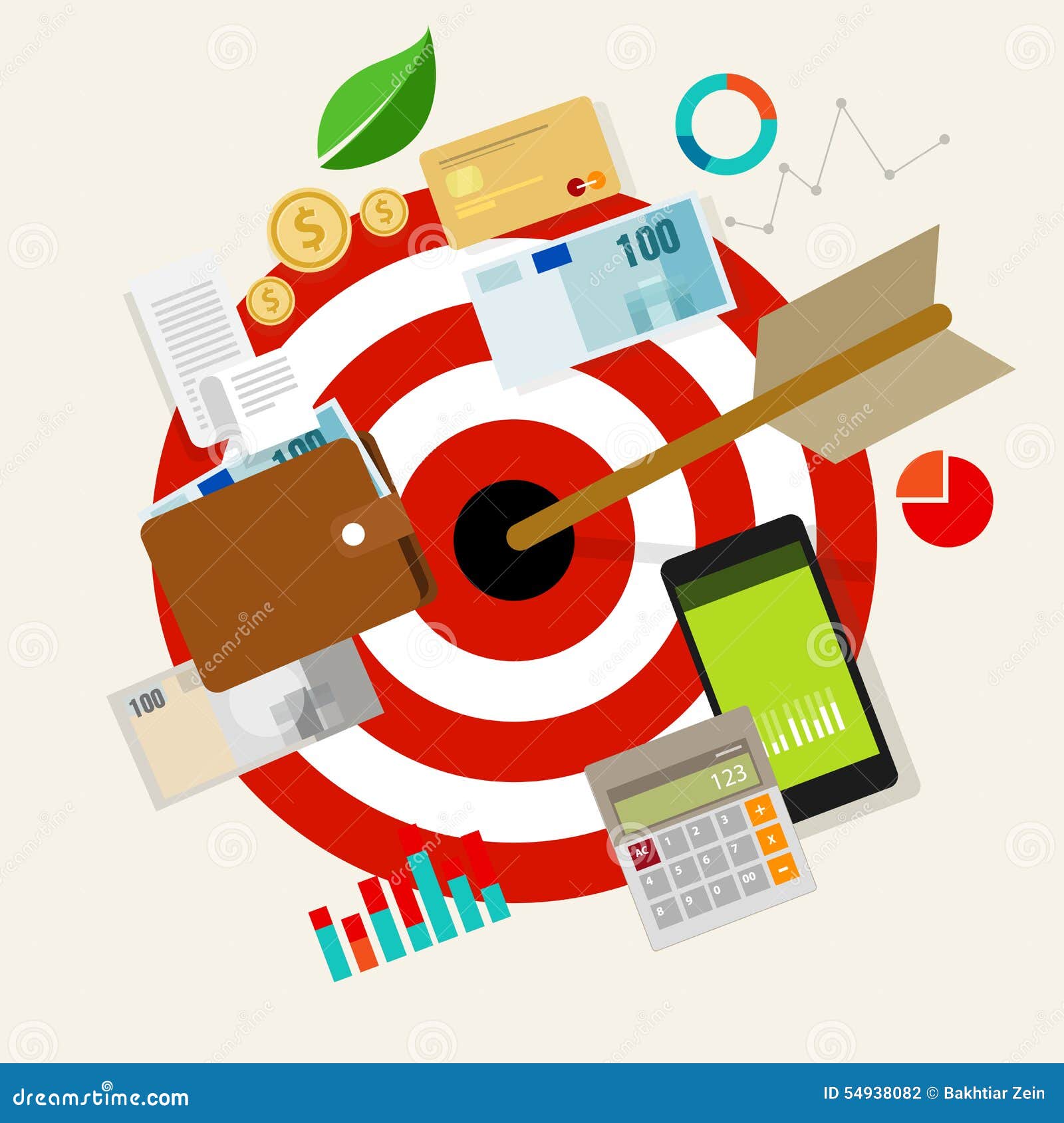 Financial Money Management Checkup Planning Cartoon Vector ...