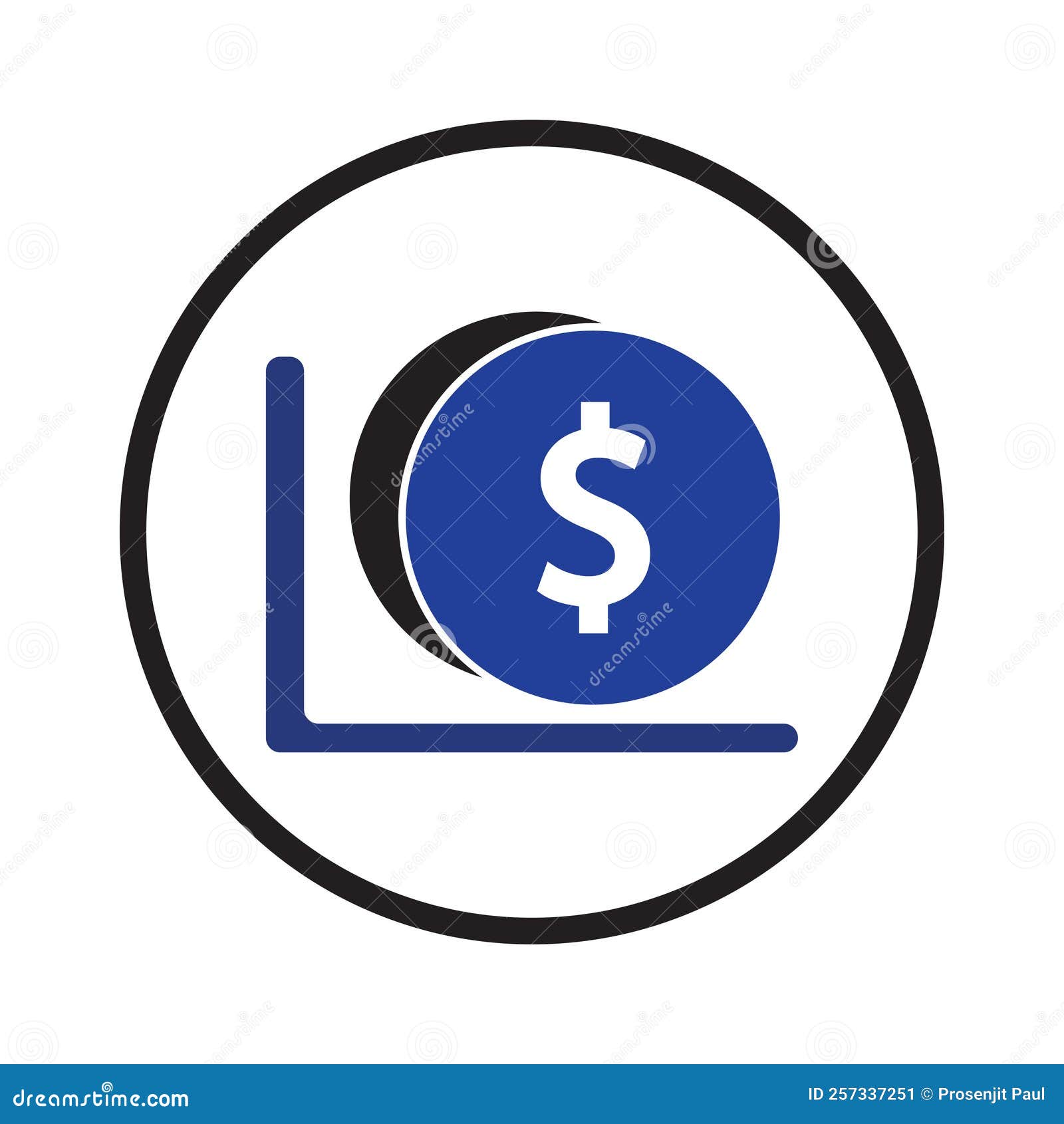 Financial Money Growth Icon Stock Vector - Illustration of diagram ...