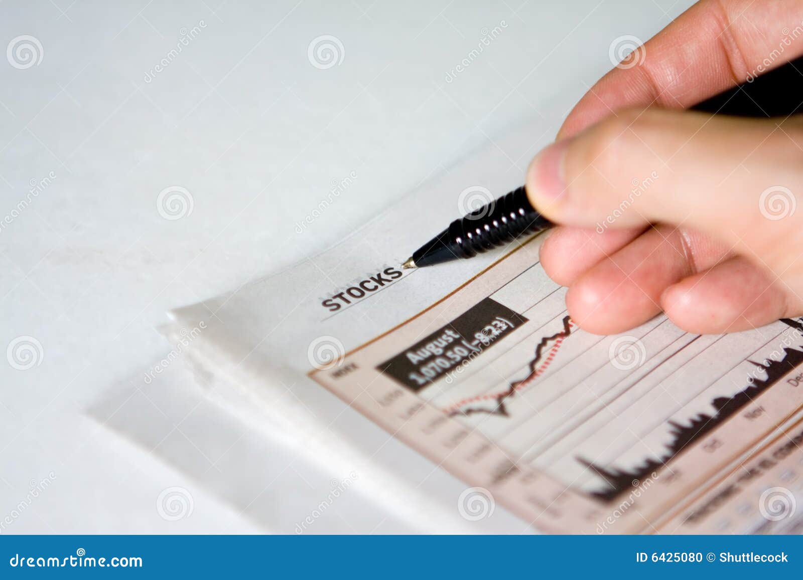Financial newspaper stock photo. Image of economic, economy - 6425080