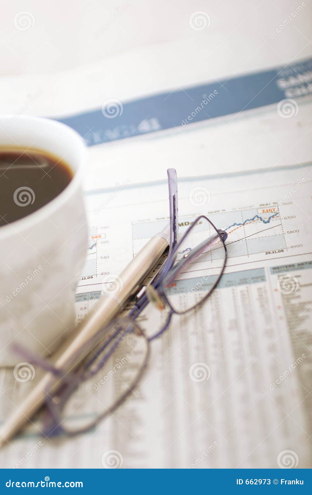 Financial office desk stock image. Image of trade, money - 662973